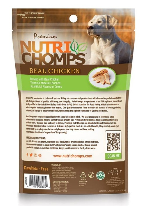 Pork Chomps Premium Nutri Chomps Chicken Flavor Mini Knots – Puppy Supply