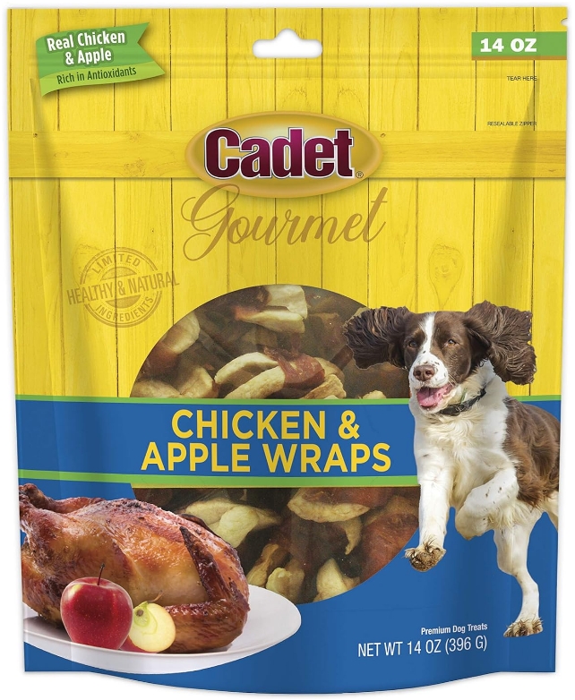 Cadet Gourmet Chicken and Apple Wraps - Puppy Supply